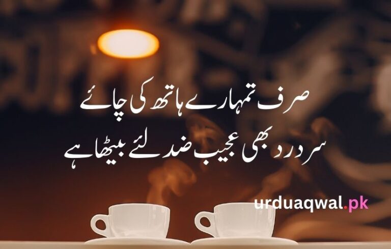 Chaye poetry in urdu - Chai poetry in urdu sms