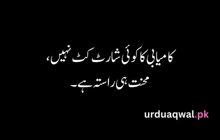 30+ Best Urdu Good Quotes For Motivation - Urdu Aqwal